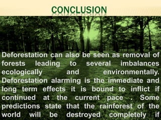 Deforestation | PPTX