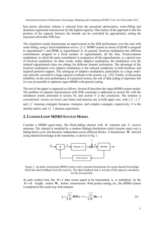 POWER ALLOCATION FOR CAPACITY MAXIMIZATION IN EIGEN-MIMO WITH OUTPUT SNR CONSTRAINT | PDF