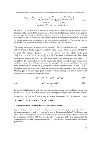 POWER ALLOCATION FOR CAPACITY MAXIMIZATION IN EIGEN-MIMO WITH OUTPUT SNR CONSTRAINT | PDF