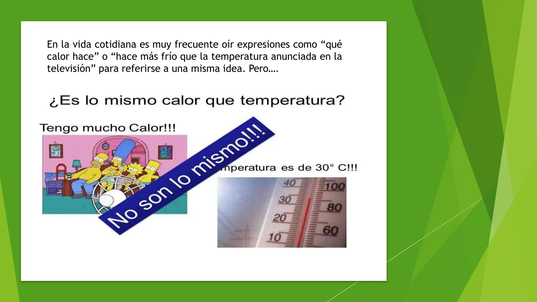 El calor y la temperatura de los cuerpos | PPT