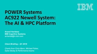 POWER9 AC922 Newell System - HPC & AI | PPT