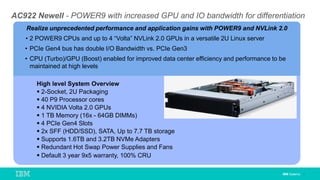 POWER9 AC922 Newell System - HPC & AI | PDF