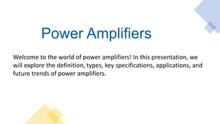 Power-Amplifiers (1) (2).pptx for amplifiers | PPTX