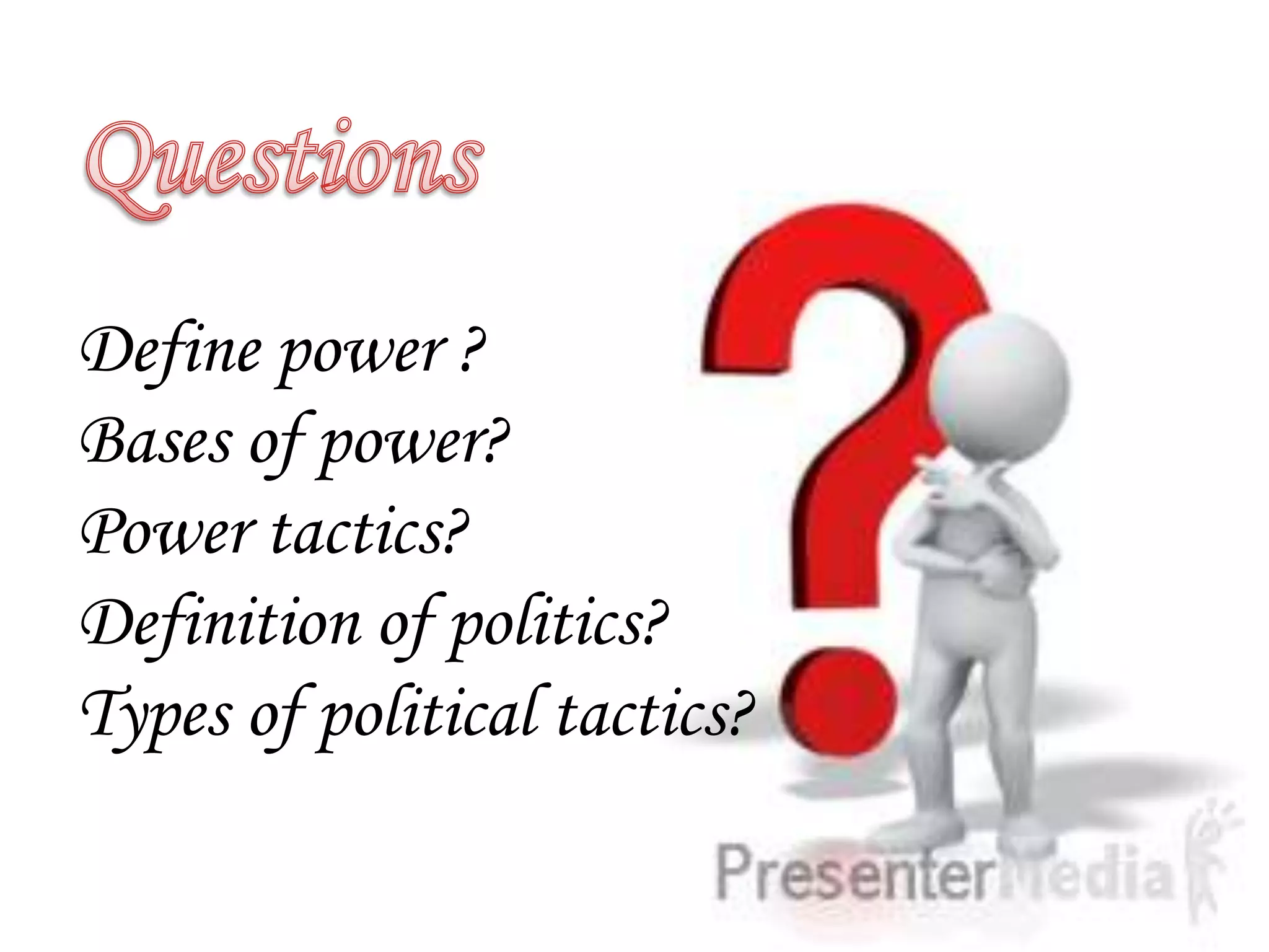 Power and Politics | PPTX