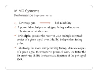 The Power-Bandwidth Tradeoff in MIMO Systems | PPT