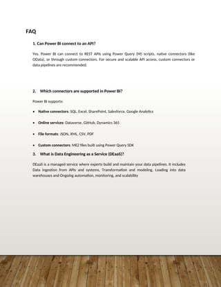 Power BI API Connectors - Best Practices for Scalable Data Connections ...