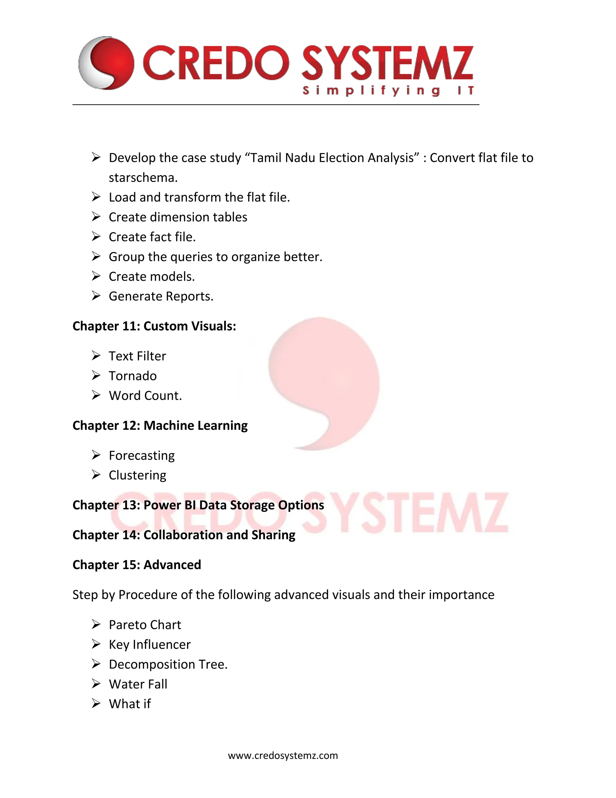 Power BI Course in Chennai - Credo Systemz | PDF