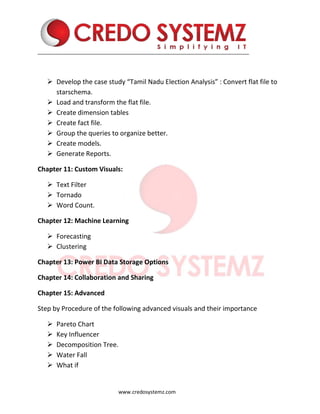 Power BI Course in Chennai - Credo Systemz | PDF