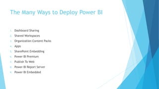 Power-BI-Deployment.pptx | Computer Software and Applications | Computing