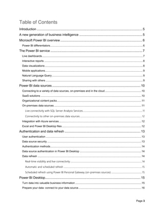 Bring your data to life with Power BI | PDF
