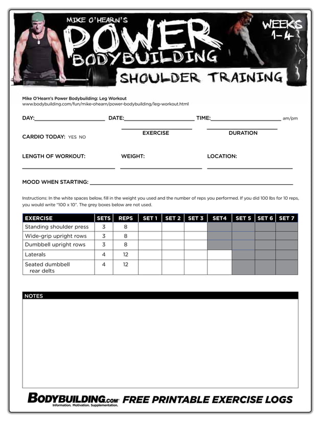 Power bodybuilding-12-week-logs | PDF