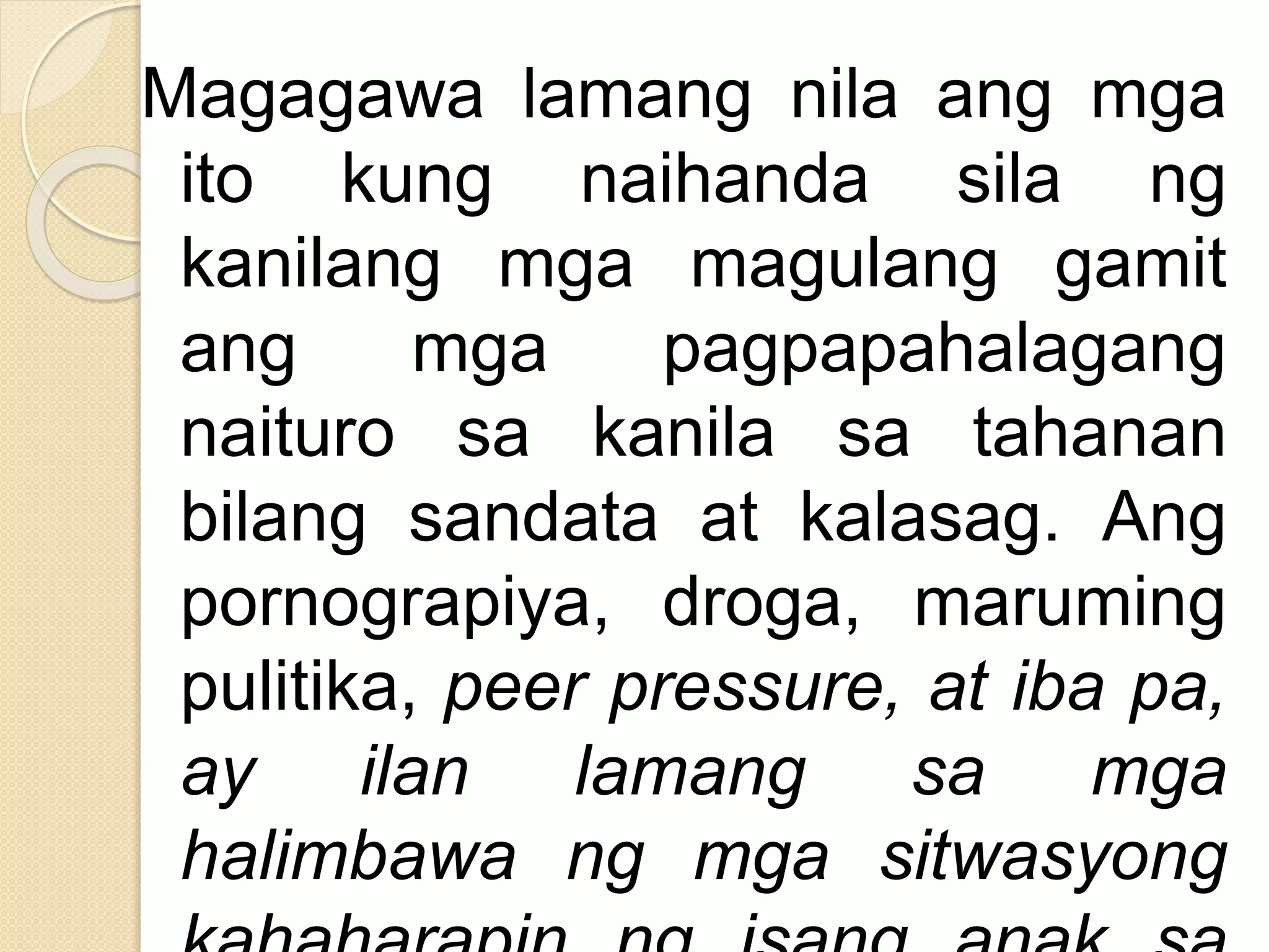 Tungkulin ng Pamilya - EsP8 Modyul 2-Pang-CO | PPTX