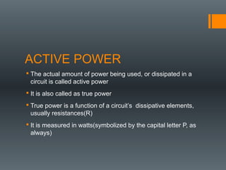 Power control in power systems | PPT