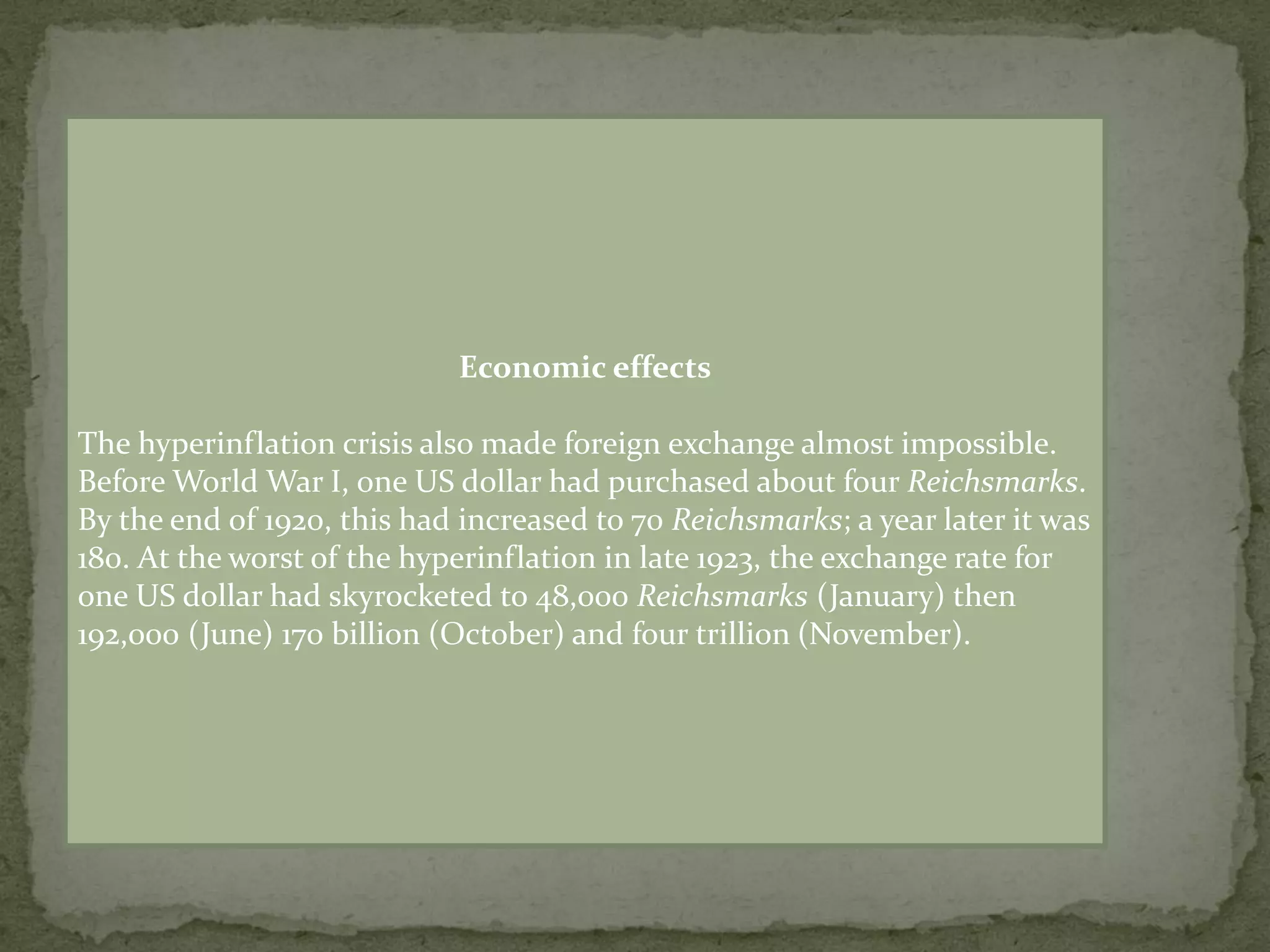 The hyperinflation of 1923 in Germany | PDF