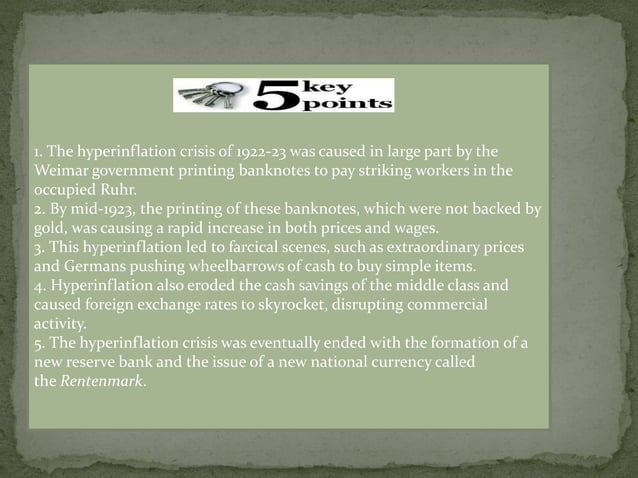 The hyperinflation of 1923 in Germany | PDF