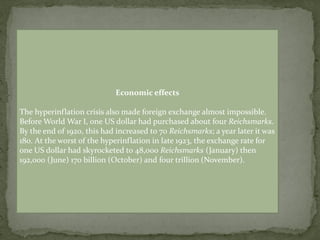 The hyperinflation of 1923 in Germany | PDF