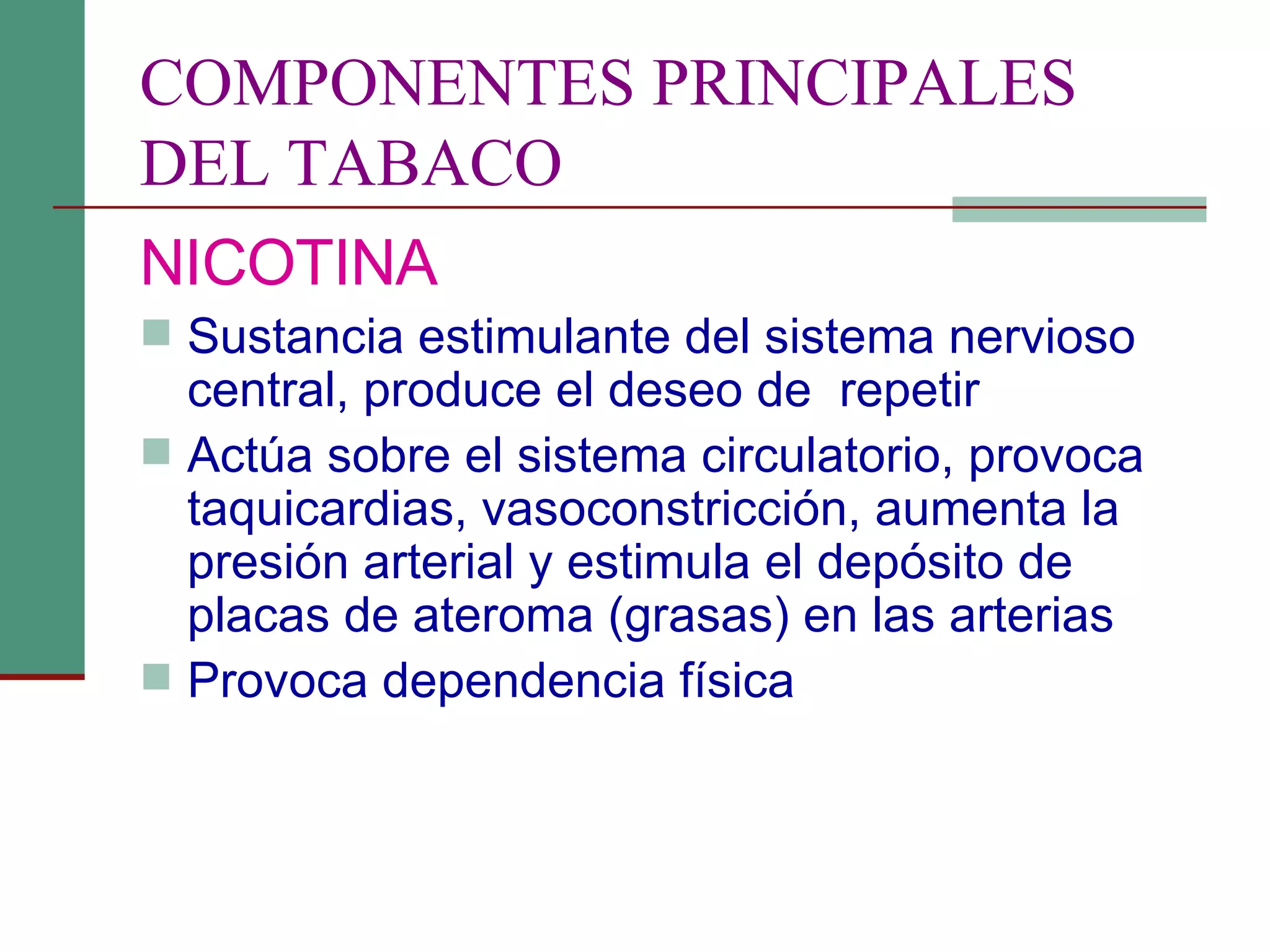 Power Efectos Del Tabaco | PPT