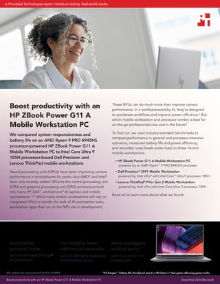 Boost productivity with an HP ZBook Power G11 A Mobile Workstation PC | PDF