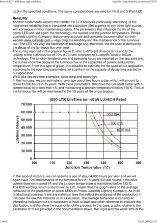 Power Led – Efficiency And Reliability | PDF