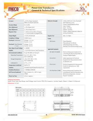 Power line transducer introduction-spec-selection- | PDF