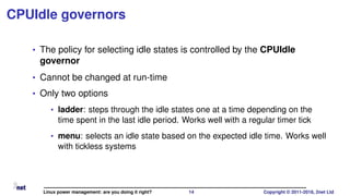 Linux power management: are you doing it right? | PPT