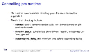 Linux power management: are you doing it right? | PPT