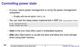 Linux power management: are you doing it right? | PPT