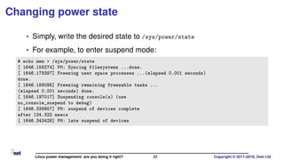 Linux power management: are you doing it right? | PPT