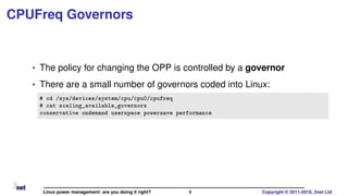 Linux power management: are you doing it right? | PPT