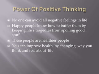 Power Of Positive Thinking | PPT