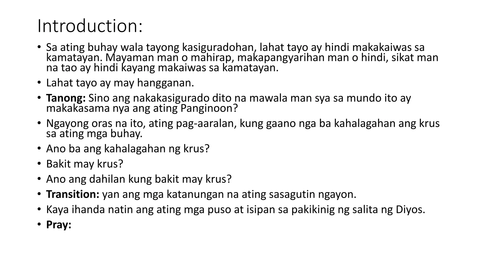 Power-of-The-Cross - Ano nga ba ang kapangyarihan ng krus? | PPTX