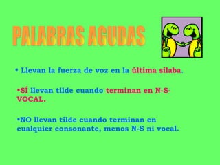 Power Palabras Agudas | PPT