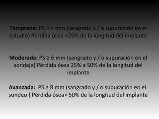 Tratamiento de las lesiones perimplantarias | ODP