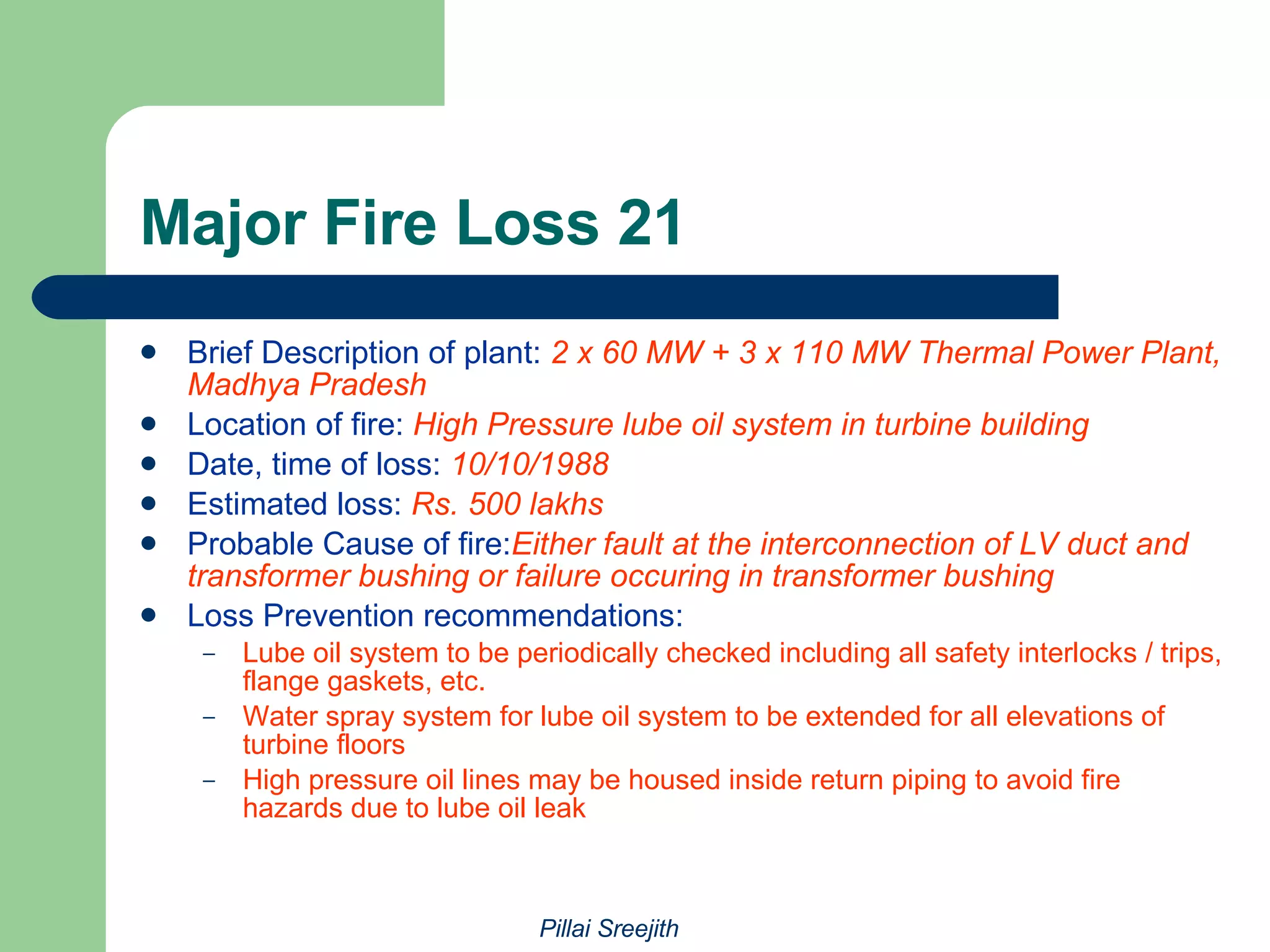 Power Plant Major Losses | PPT