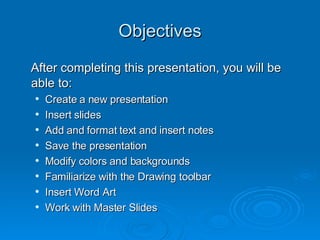 Power Point 2000 Basics | PPT
