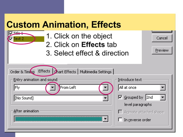 Power Point Animation | PPT