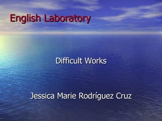 English Laboratory | PPT