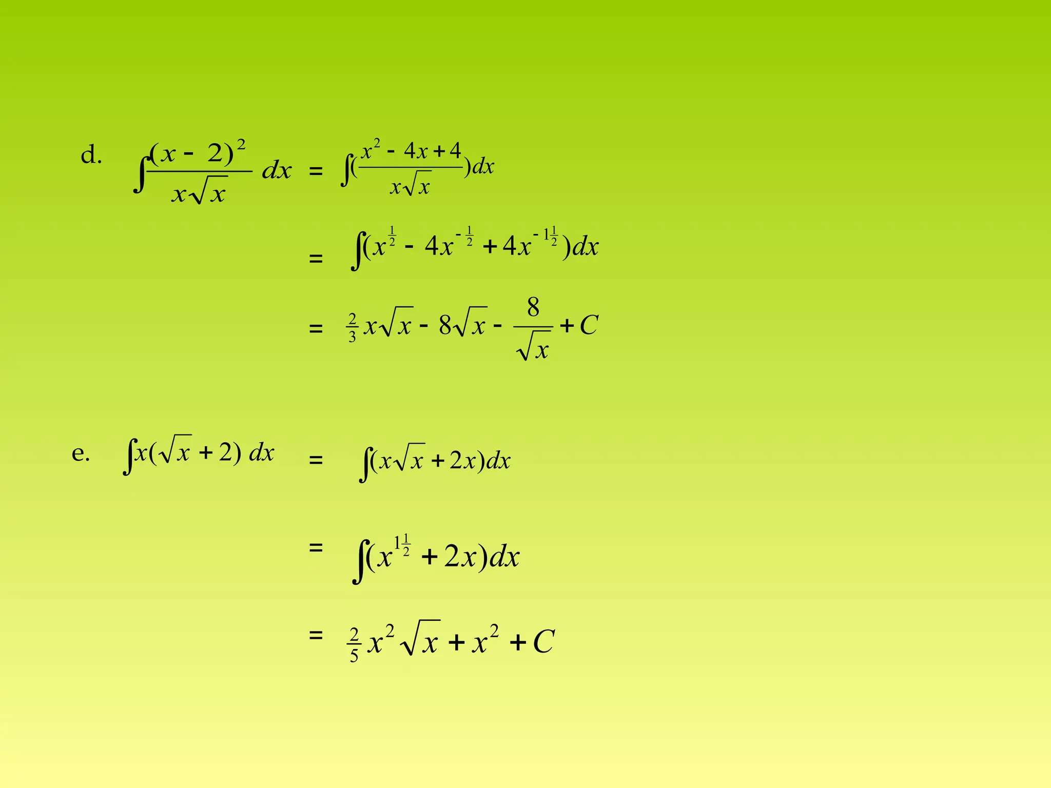 Power Point Integral Kls 11 Ppt