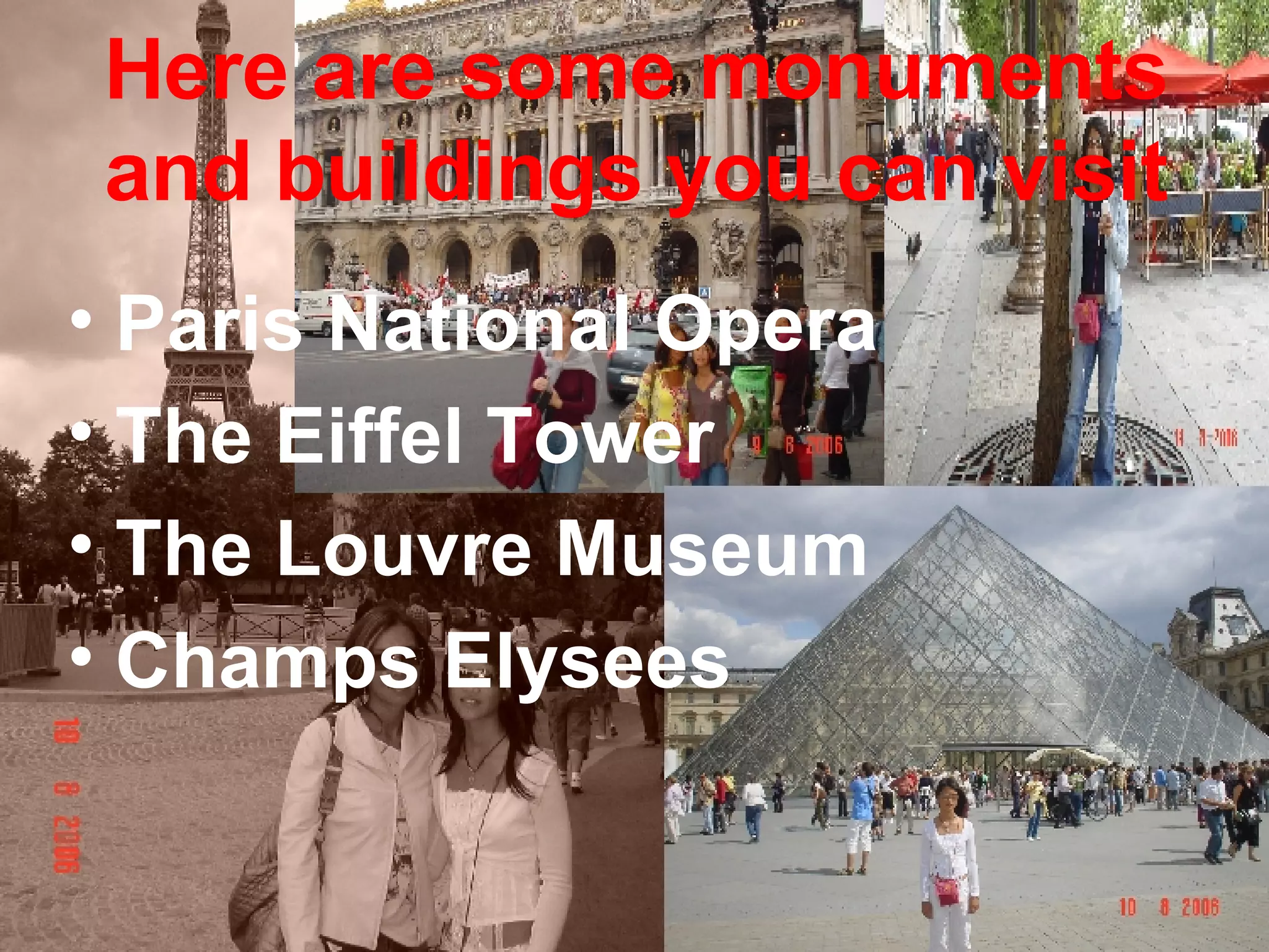Power Point project on Paris | PPT