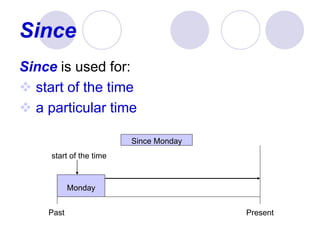 Power point-since-and-for | PPT