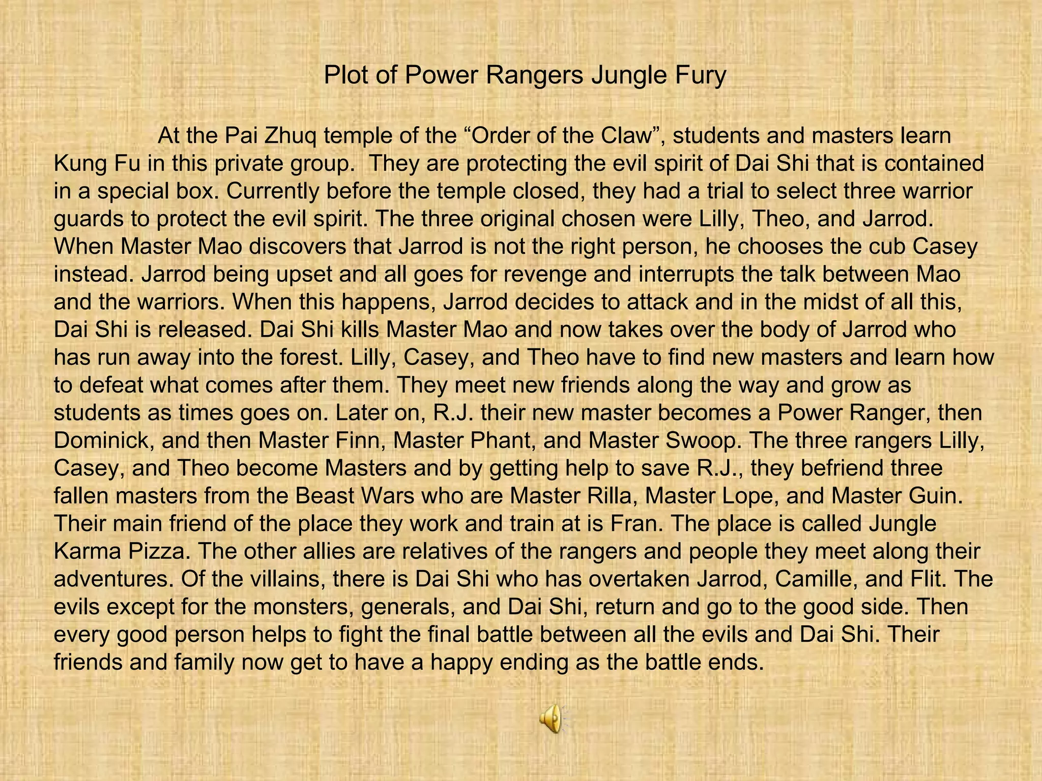 Power Rangers Jungle Fury | PPT