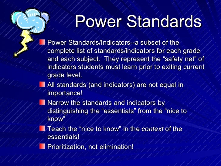 Power Standards power-standards