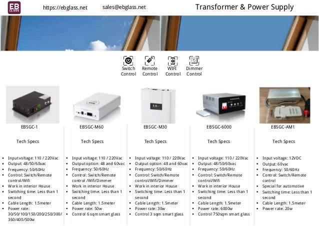 Power Supply And Transformer Spec Sheet