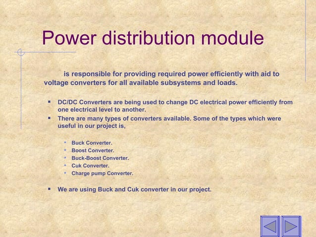 Power Supply Management System Of A Small Satellite By Wajid | PPT