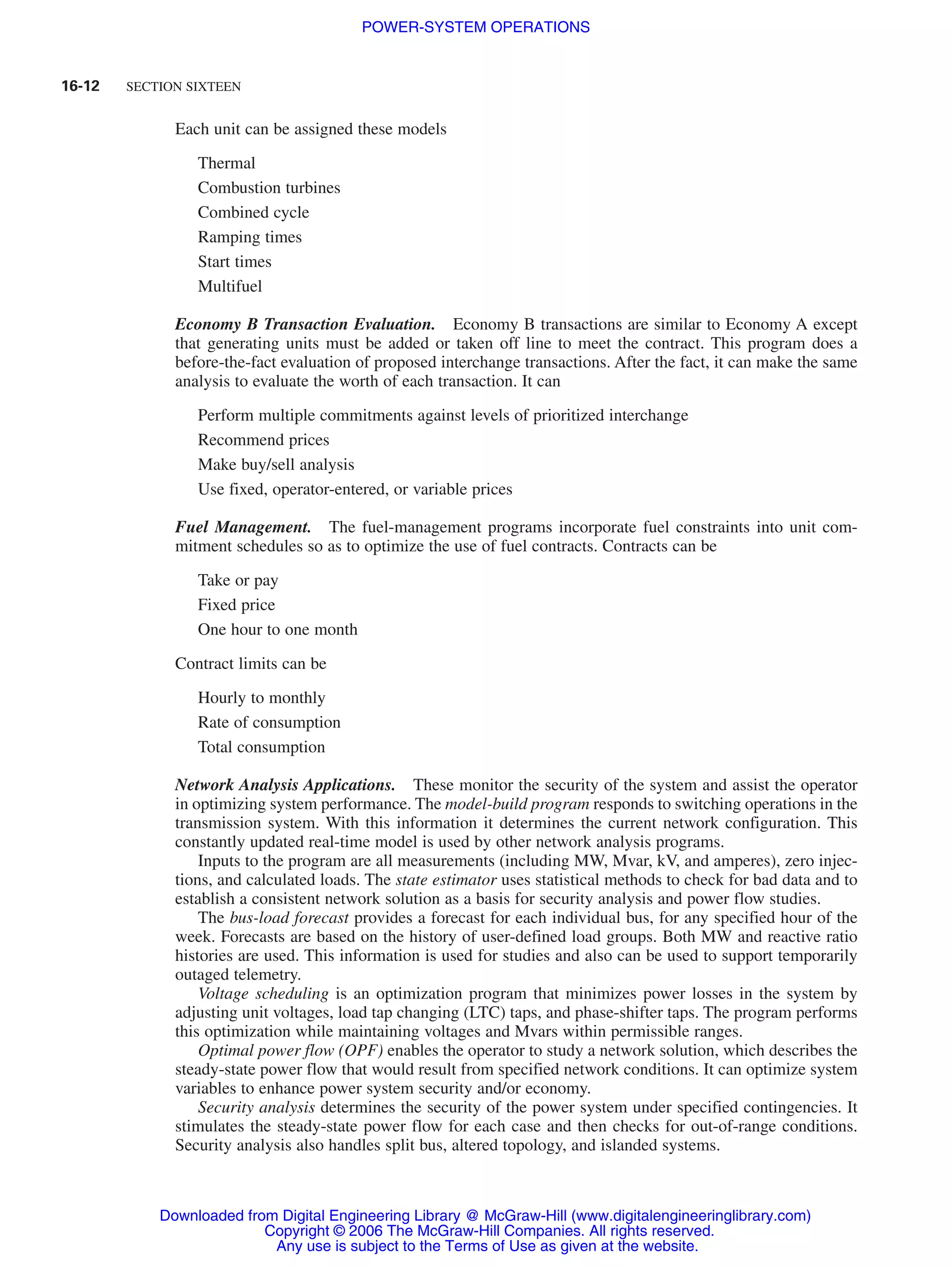 Power System Operations Pdf Computer Networking Computing