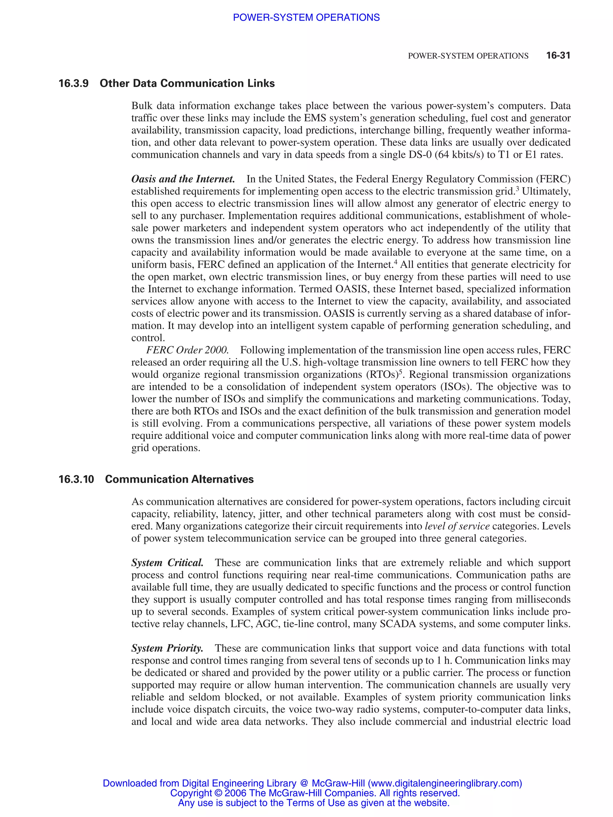 Power System Operations Pdf Computer Networking Computing