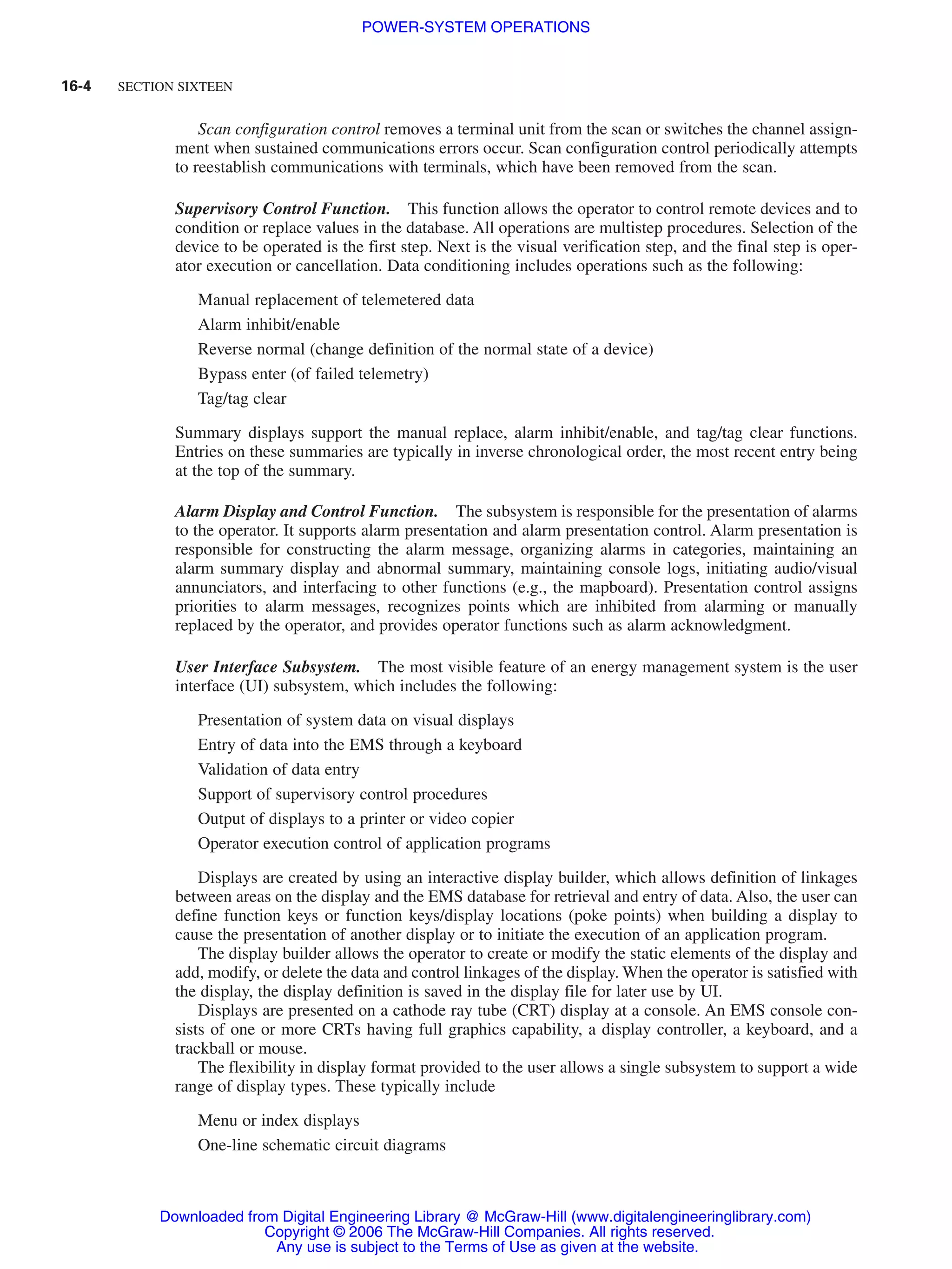 Power System Operations Pdf Computer Networking Computing