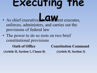 Power To The President | PPT | Political Issues & policy | Politics