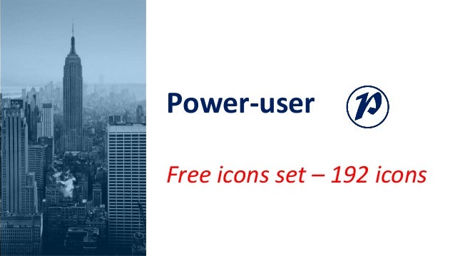 Power user l icons set