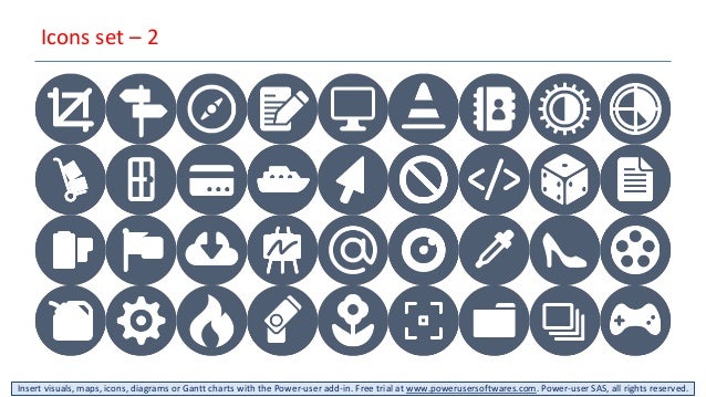 Power user l icons set